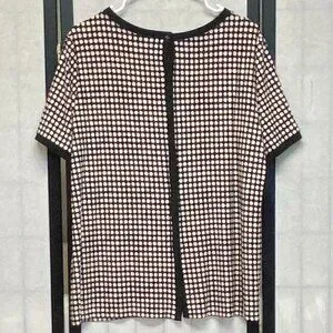 Anne Klein | Tops | Anne Klein Black White Polka Dot Button Back Shirt ...
